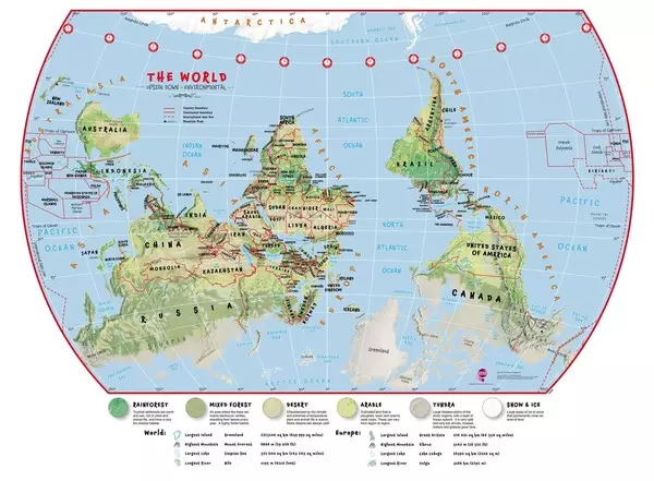 Peace tibalik: Maha Agung ningali peta géografis 110165_3