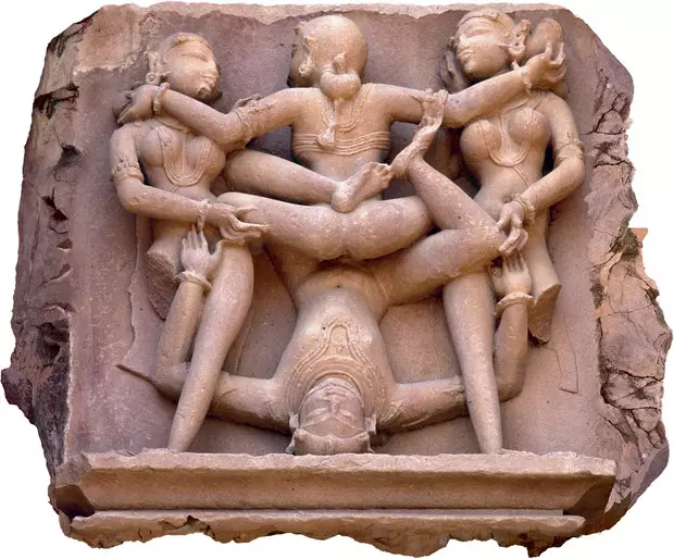 Escultura no complexo de Khajuraho