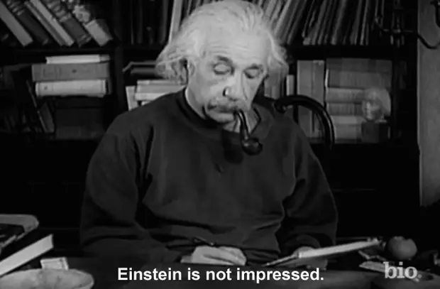 Einšteinas nėra sužavėtas