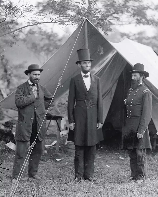 Pinkerton, Lincoln e McClellan, 1860