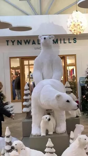 Photo №4 - the shopping center apologized for sculptures with white bear. They turned out too erotic