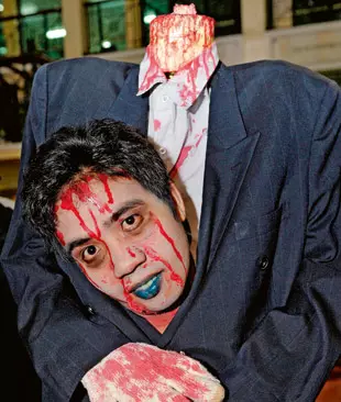 Photo №1 - Hvordan så frykt og horror blant deltakerne i Halloween-partiet