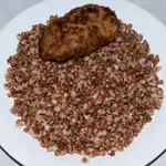 Cutlet and buckwheat