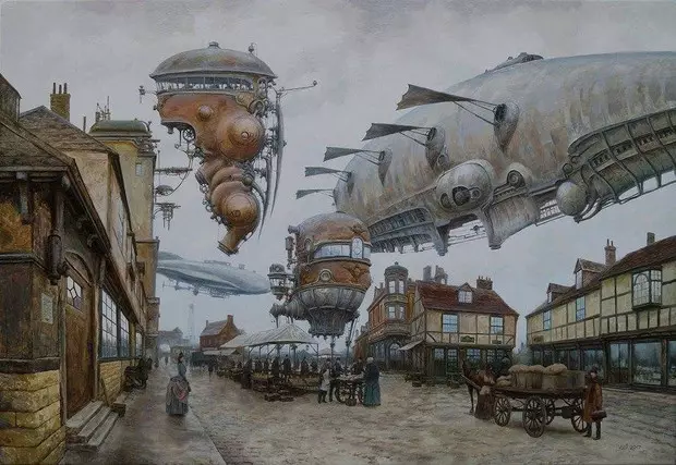 Larawan №1 - Artist of the Week: Belarusian Vadim Voytekhovich and Wonders of the Victorian Steampunk