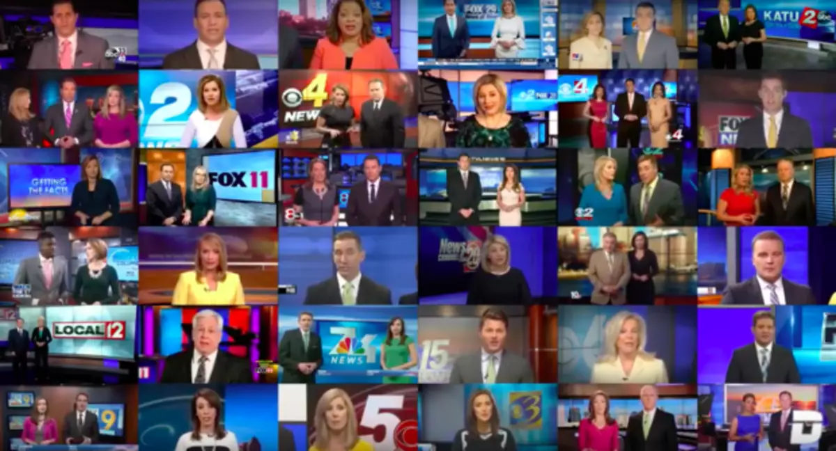 Nombor Foto 1 - Apabila banyak saluran TV diuruskan oleh satu pusat editorial (video yang menakutkan)