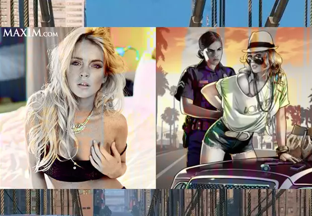 Sawir №1 - Lindsay Lohan ayaa laga badiyay GTA V kulanka maxkamada