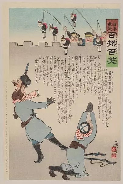 12 Japonijos karikatūros Rusijos ir Japonijos karo rusai 145642_10