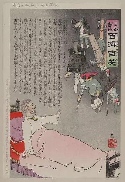 12 japanaj karikaturoj ĉe la rusoj de la rusa-japana milito 145642_9