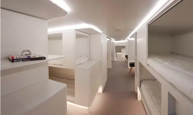 Sleeping Salon Airbus, ähnlich wie sterile reservierte Sitze (Galerie, Video)