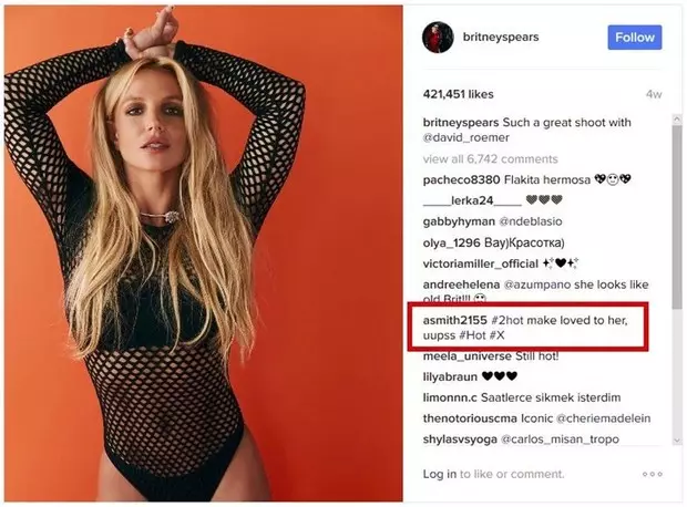 Slika №2 - Ruski hekerji distribuirajo Troyan's Program prek "Instagram" Britney Spears
