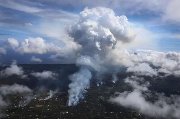 Wêne №3 - Lava ji volcano li ser Hawaii deverên niştecîh ên Hawaii dike