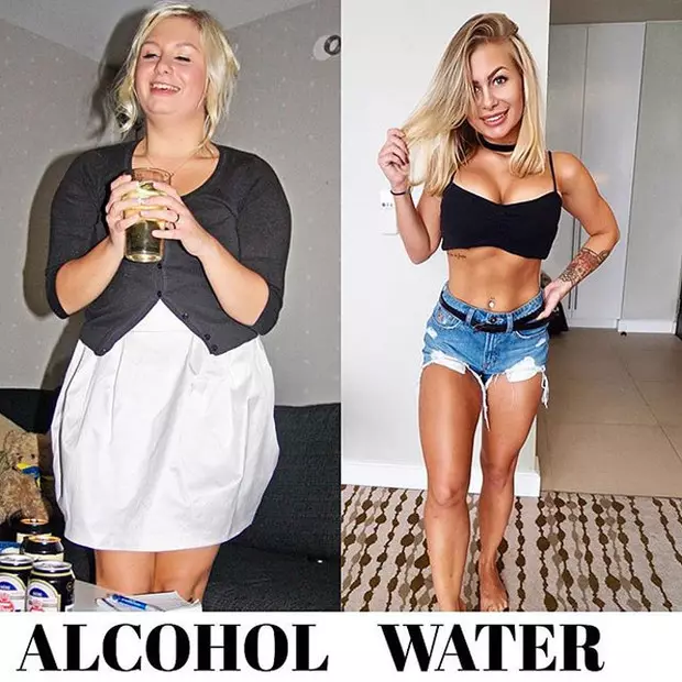 Foto №1 - Fitnessmodell visade hur hennes kropp förändrades efter att ha övergivit alkohol