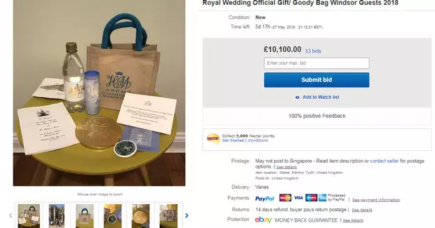 Photo Numéro 2 - C'est ce qui était dans les sacs distribués aux invités au mariage royal du prince Harry et Megan Marc!