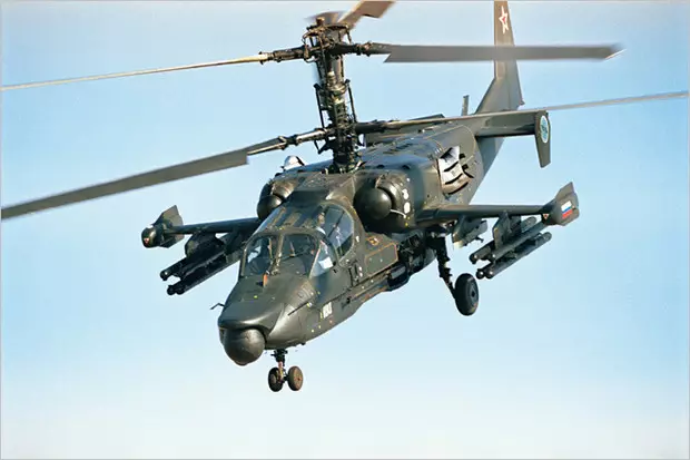 Como é o helicóptero KA-52 