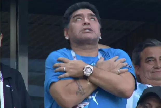 Poto №1 - naha Maradona kalakuan sakumaha anu leres dina pertandingan Argentina ngalawan Nigeria?