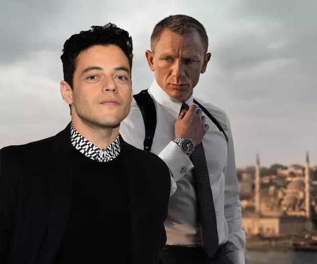 Rami Malek said that they were kissing with Daniel Craig on the set of new "Bond"