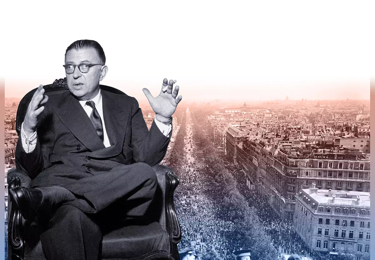 Existenz von wunderbaren Menschen: Jean-Paul Sartre