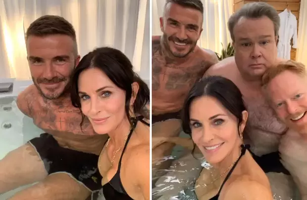 Foto №2 - Courtney Cox, David Beckham ilə Jakuzi-dən fotolar göndərdi