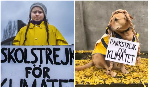 Anticosta Greta Tunberg στην Απόκριες έγινε ιογενής