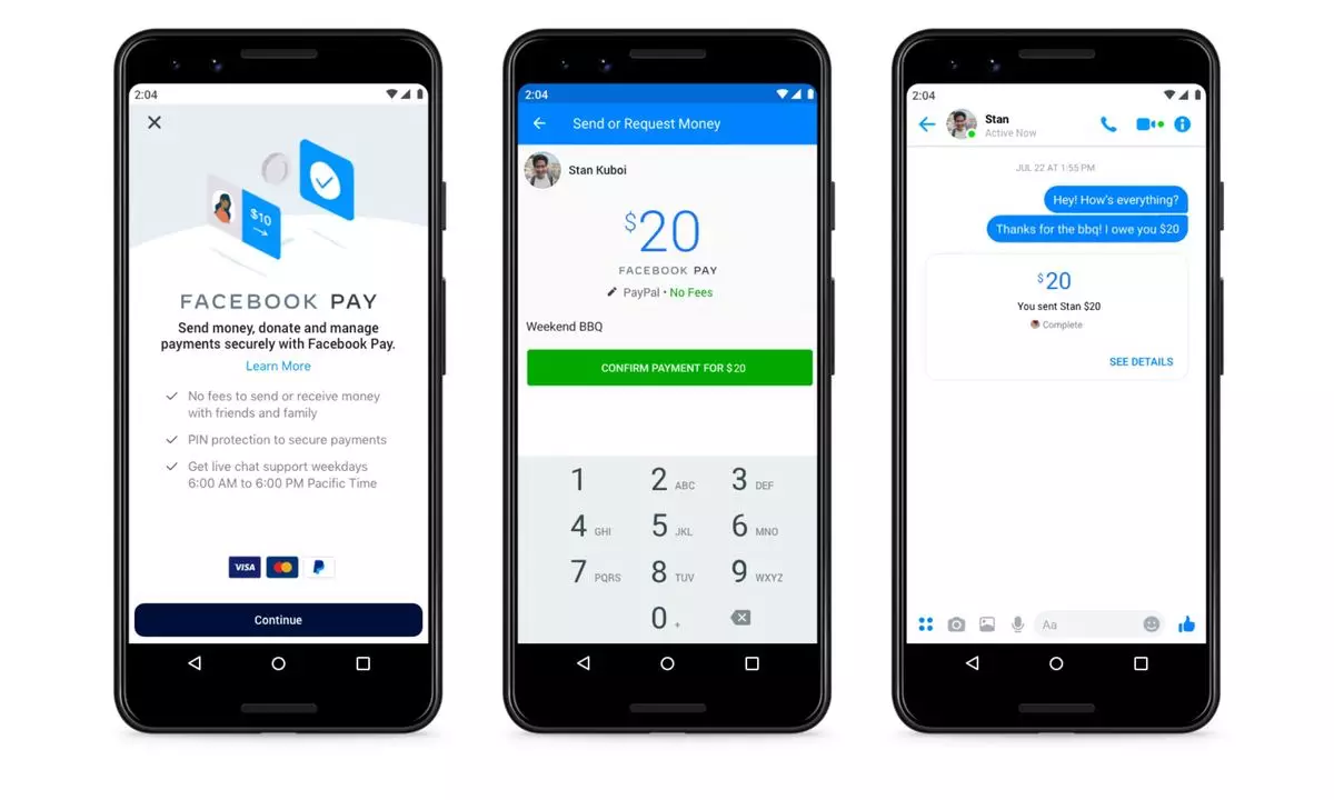 ಫೇಸ್ಬುಕ್ ತನ್ನ ಪಾವತಿ ವ್ಯವಸ್ಥೆಯನ್ನು ಪ್ರಾರಂಭಿಸಿತು. ಅವರು Instagram ಮತ್ತು WhatsApp ಕೆಲಸ ಮಾಡುತ್ತದೆ