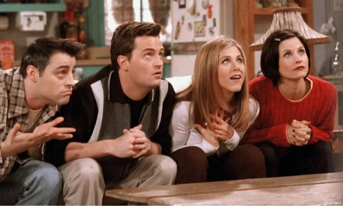 Alle seis akteurs "FRIENDS" sille tegearre wer spielje