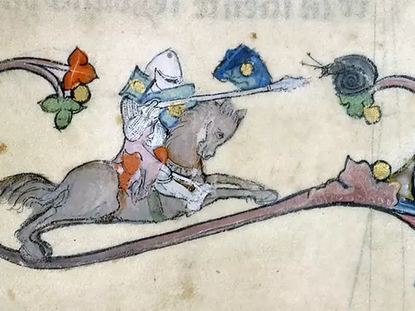 Why on medieval pictures so many knights fighting with snails 29712_5