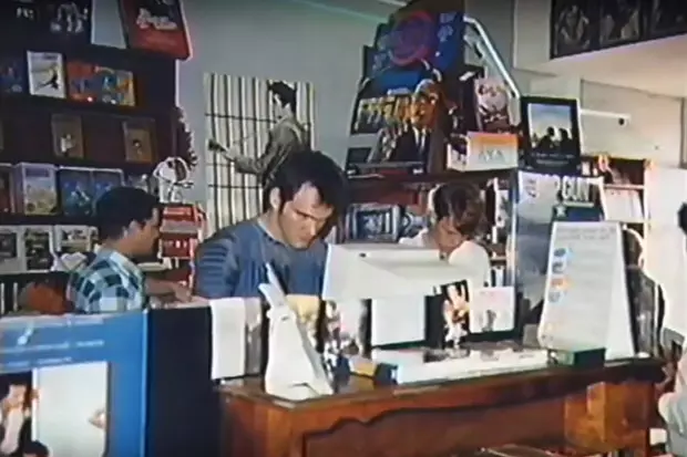 Photo number 1 - History of one photo: Young Quentin Tarantino at work in the video rental