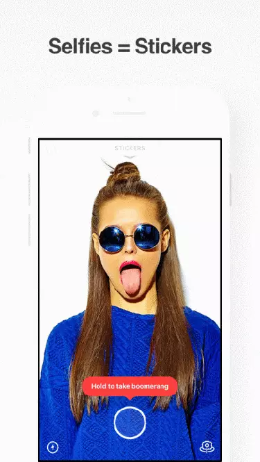 Photo # 2 - En ny applikation fra skaberne af Prisma vil gøre din Selfie til et klistermærke til Telegram, VK og andre sociale netværk!