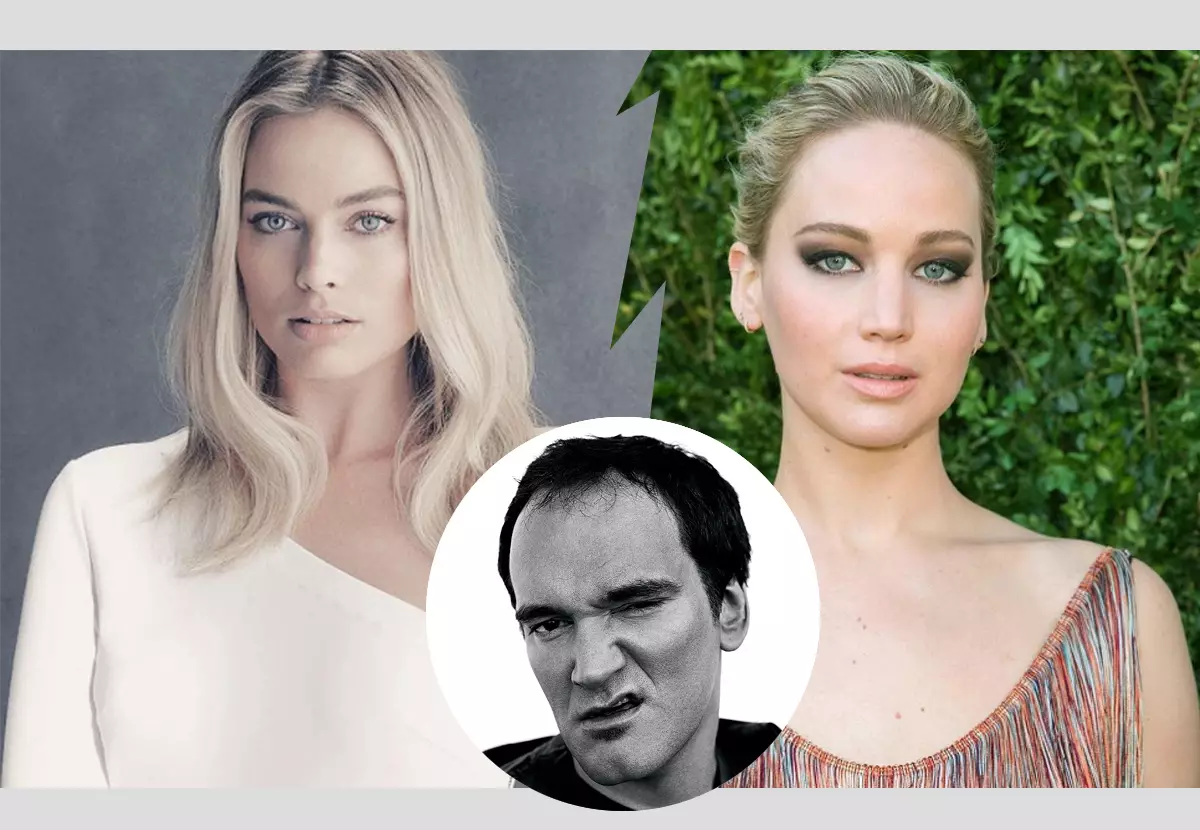 Margo Robbie mobiluar Jennifer Lawrence në hedh në filmin Tarantino