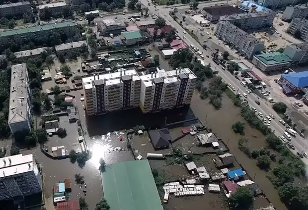 Foto número 1 - ¡Transbaikalia va bajo el agua! Televisores de ojos de video apocalíptico