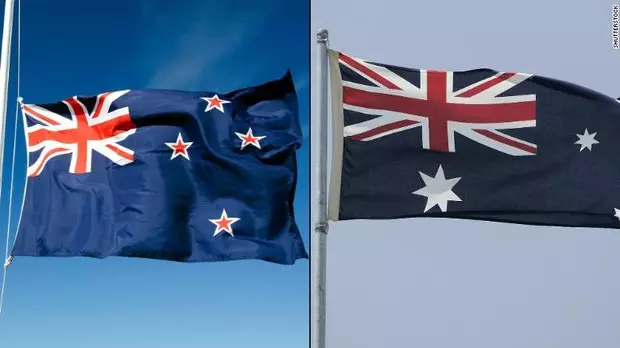 Foto №1 - Neuseeland ageschloen Australien an der Flagg
