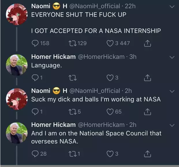 Photo №2 - Amerikaner mottok en internship i NASA, men mistet raskt henne. Og det var ikke nødvendig å skrive uanstendig tweets!