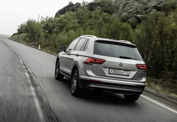 Foto №2 - și un întreg asfalt mic: Test Drive Volkswagen Tiguan în contextul nordului rusesc