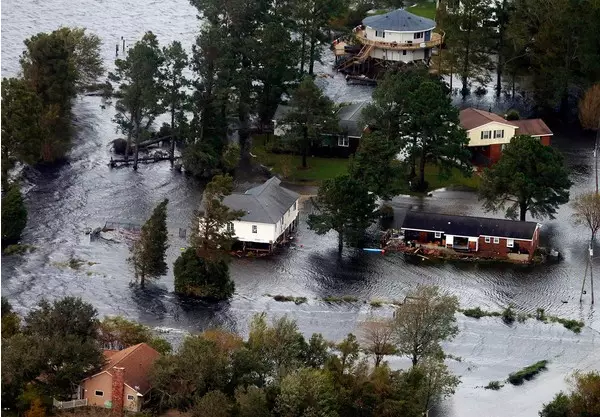 The consequences of the Florence hurricane in the United States, shot from drone (gallery) 45359_10