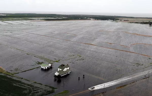 The consequences of the Florence hurricane in the United States, shot from drone (gallery) 45359_5