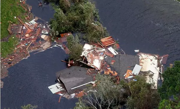 The consequences of the Florence hurricane in the United States, shot from drone (gallery) 45359_9