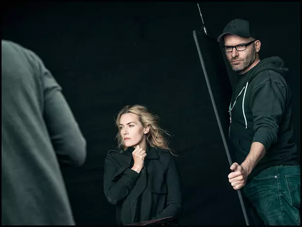 Kate Winslet en el rodaje del calendario Pirelli 2017