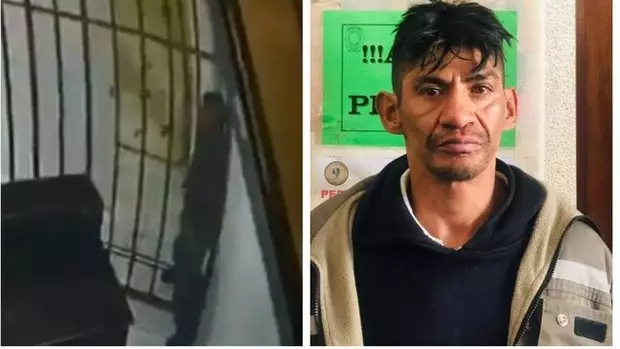 Foto №1 - En Bolivia, o mal criminal fuxiu da prisión, inclinándose entre as varas