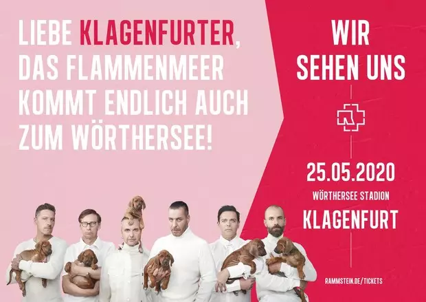 Foto №16 - Rammstein menyiarkan poster ironis ke lawatan konsert mereka