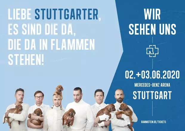 Foto №2 - Rammstein pleatste ironyske posters nei har konsertstop