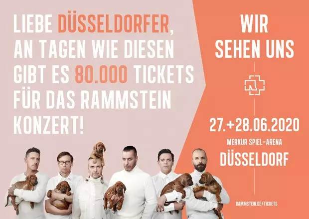 Foto №5 - Rammstein mencatatkan poster ironis ke lawatan konsert mereka