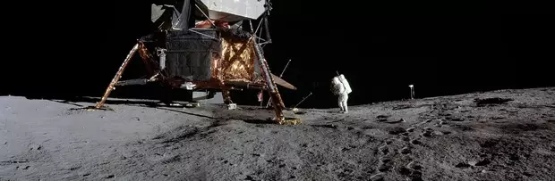 Foto No. 6 - NASA hat net toand dat net earder waard publisearre Panoramas nommen tidens de lâning op 'e moanne (foto)