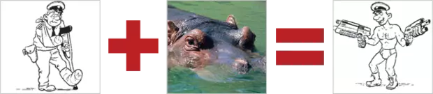 HIPPO بولسا 4 سانتىمېتىر