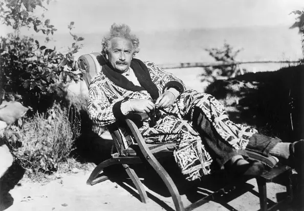 Albert Einstein an der Vakanz