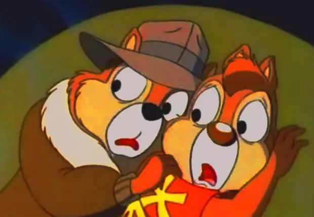 Photo number 1 - the first frame from the restart of Chip and Dale! (And this is not what we would like to see)