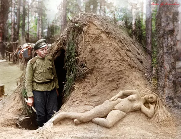 29 fotot e pikturuara të ushtarëve rusë në frontet e Luftës së Parë Botërore 76969_2