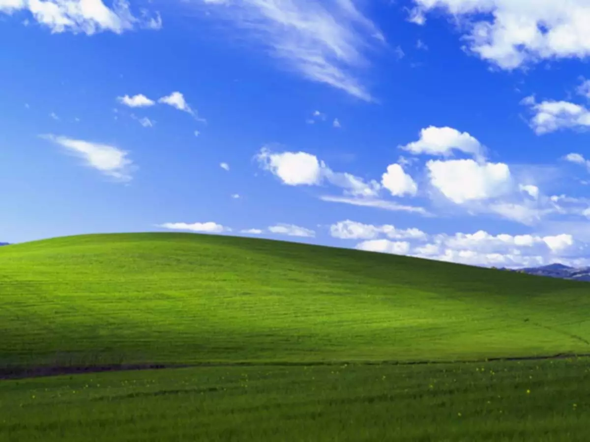 Litrato №1 - Kasaysayan sa usa ka litrato: Windows XP Screensaver, Enero 1996