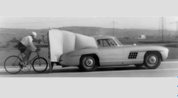 Fotografovanie №1 - Ako Mercedes-Benz pomohol nainštalovať rýchlosť rýchlosti pre bicykel - 204 km / h