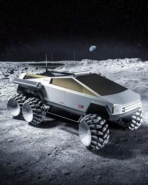 Konsepto sa adlaw: Moonsport base sa Tesla Cybertruck 89395_2