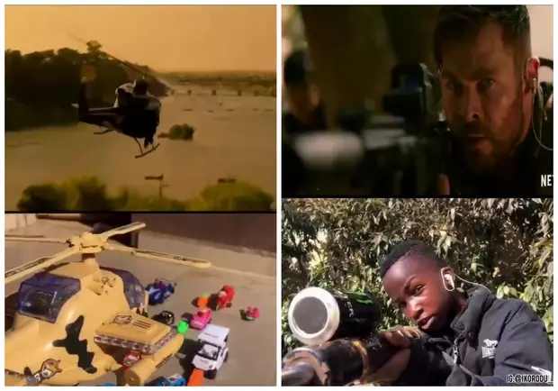Foto №1 - Adolescenții Nigerieni se mișcă în mișcare, iar versiunea lor a militantului cu Chris Hemsworth a marcat 10 milioane de vizualizări